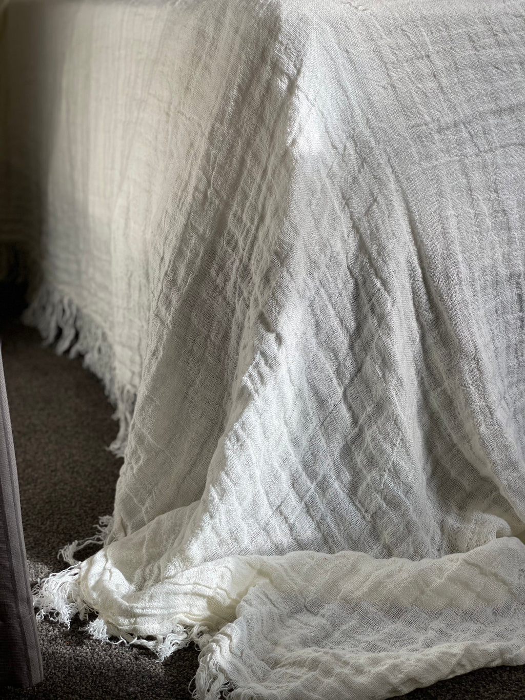 Rustic Linen Bedcover– Drift Home and Living